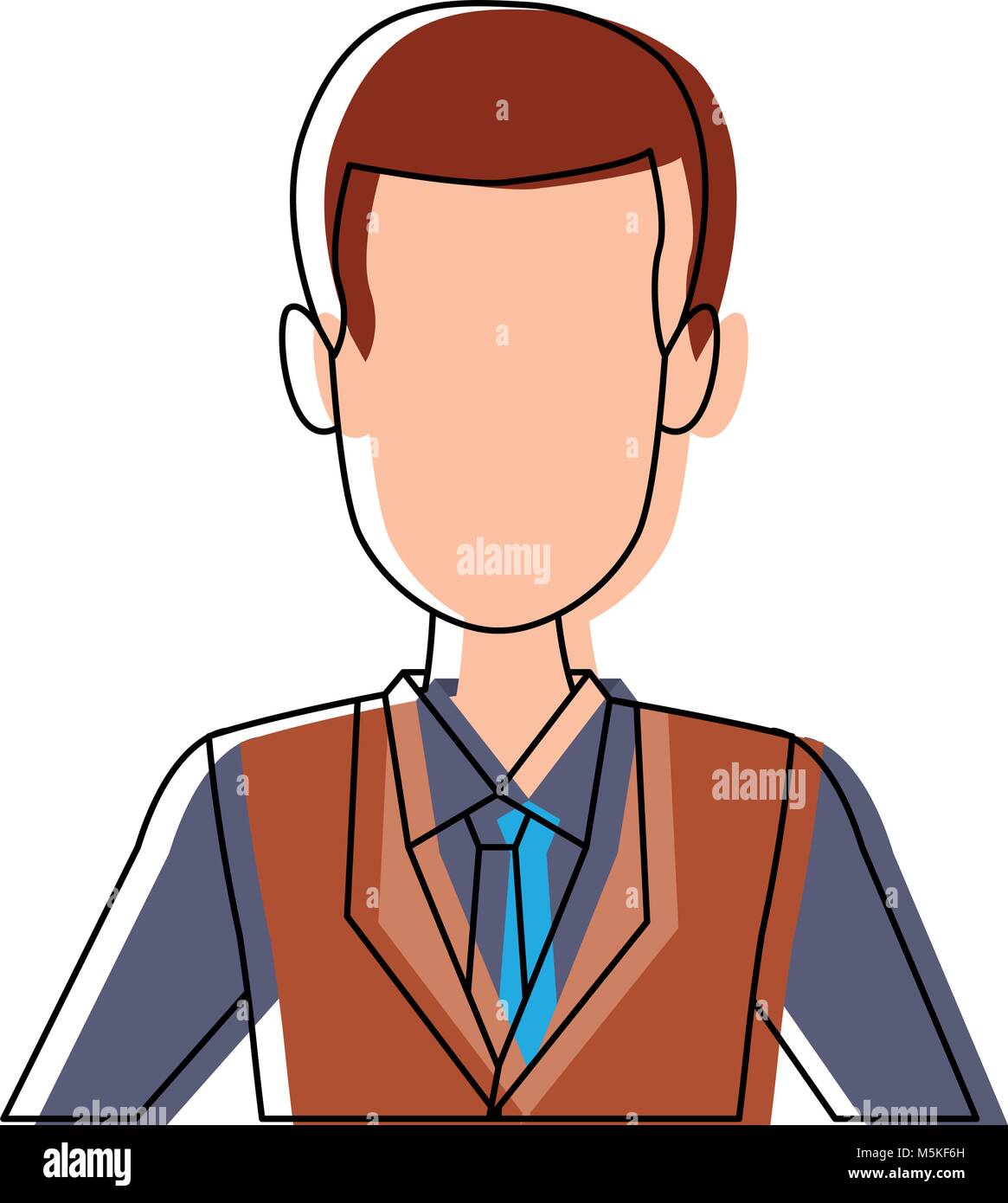 portrait man employee person character work Stock Vector Image & Art ...