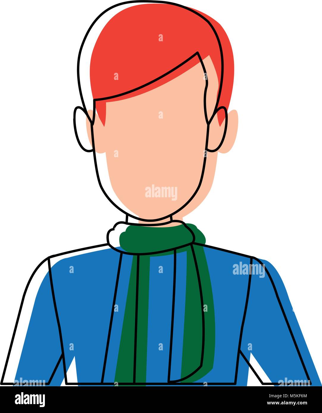 portrait man employee person character work Stock Vector Image & Art ...