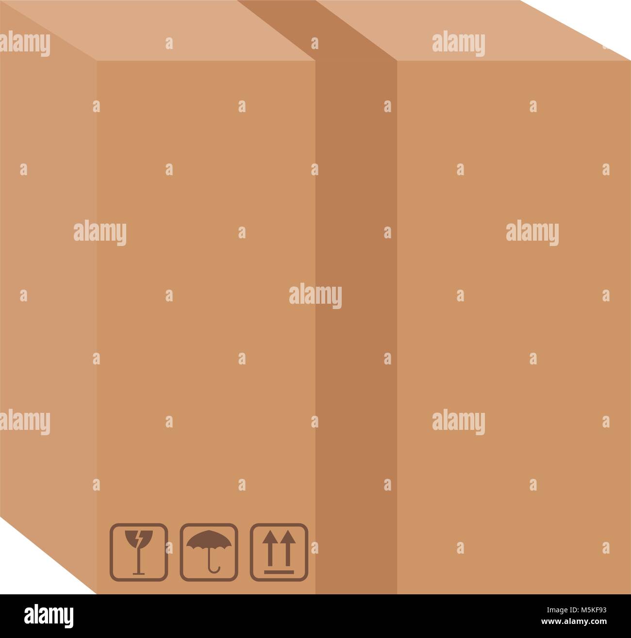 carton container cardboard box pack closed package paper Stock Vector ...