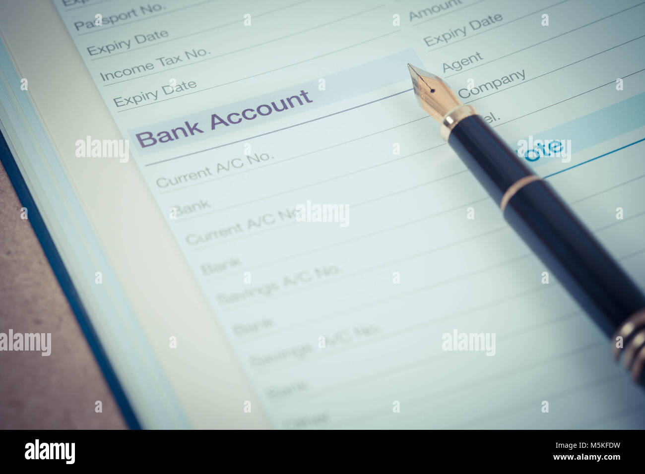 Bank book account hi-res stock photography and images - Alamy
