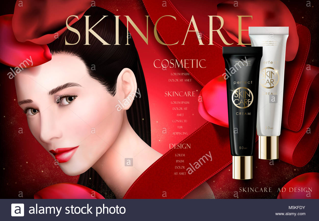 Face Cream Advertisement Stock Photos & Face Cream Advertisement Stock ...