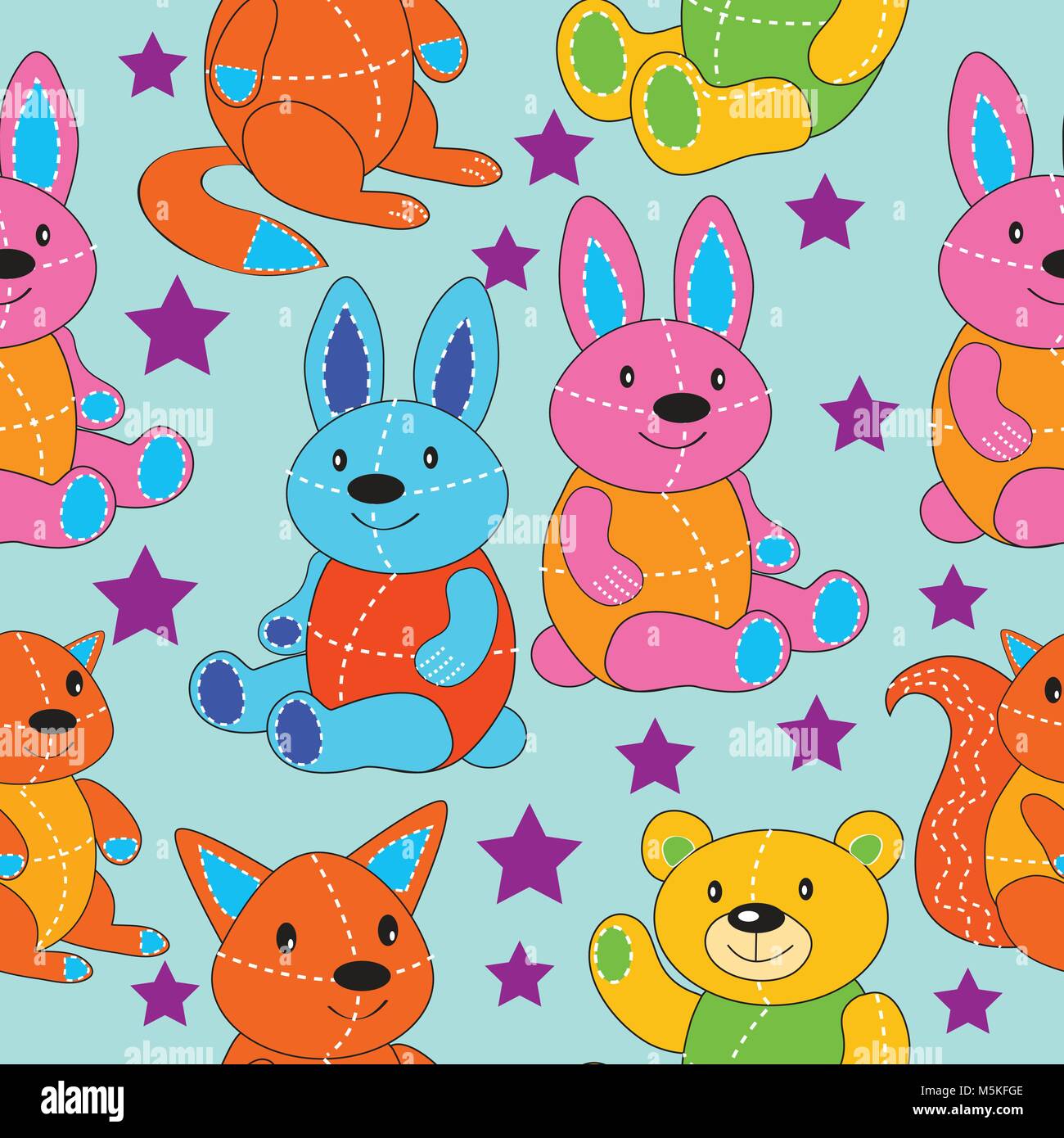 Bear and the rabbit Stock Vector Images - Alamy