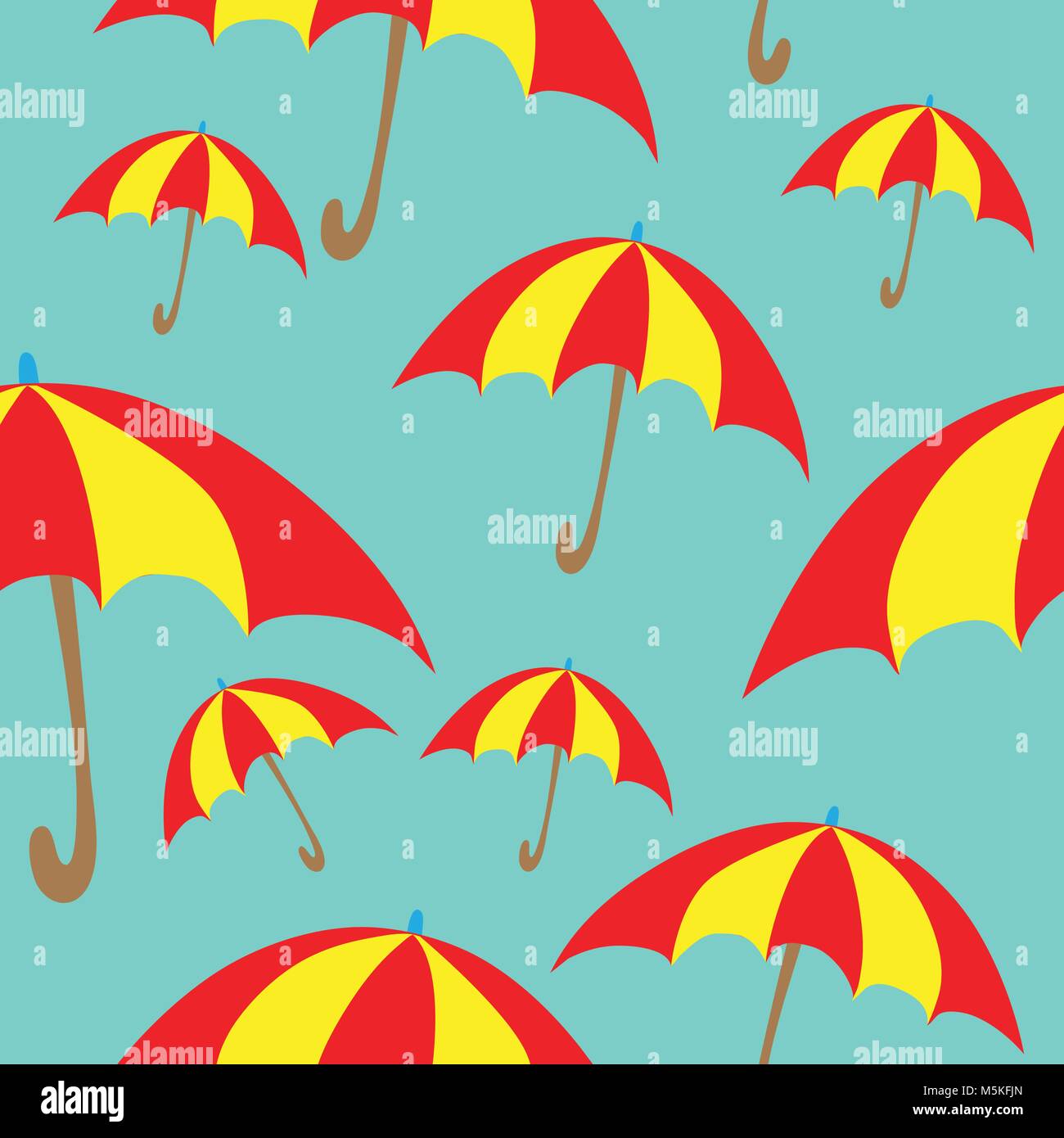 Umbrella Vetor Seamless Pattern Stock Vector Image & Art - Alamy