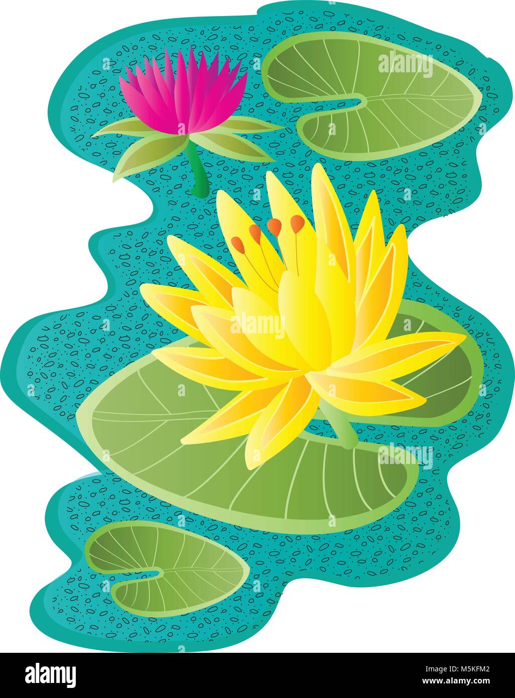 Floating flower Stock Vector Images - Alamy