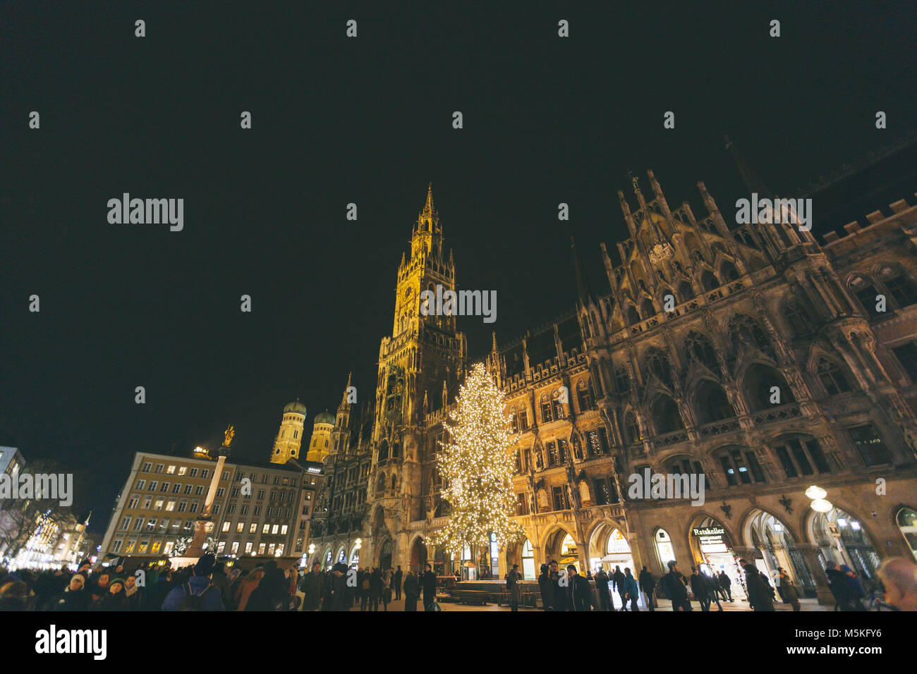 Marienplatz, Munich City Beautiful Panorama scenic skyline view ...