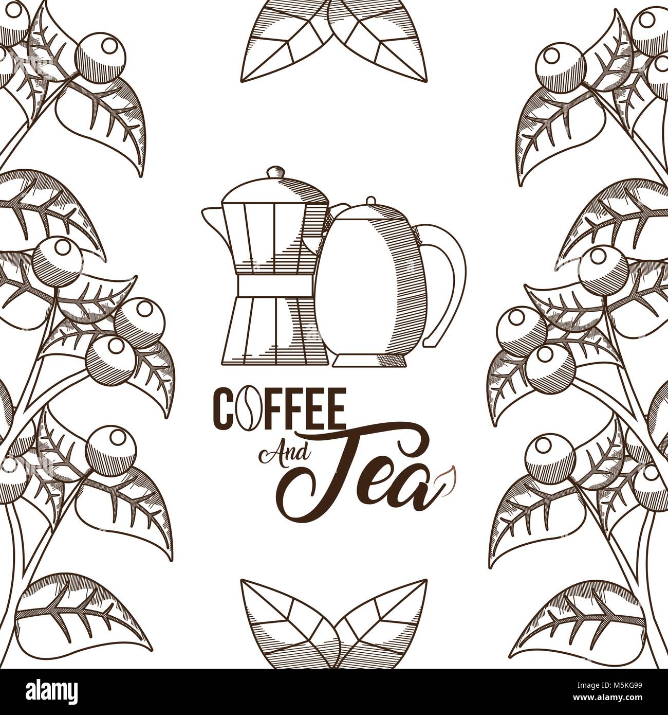Coffee and tea concept Stock Vector Image & Art - Alamy