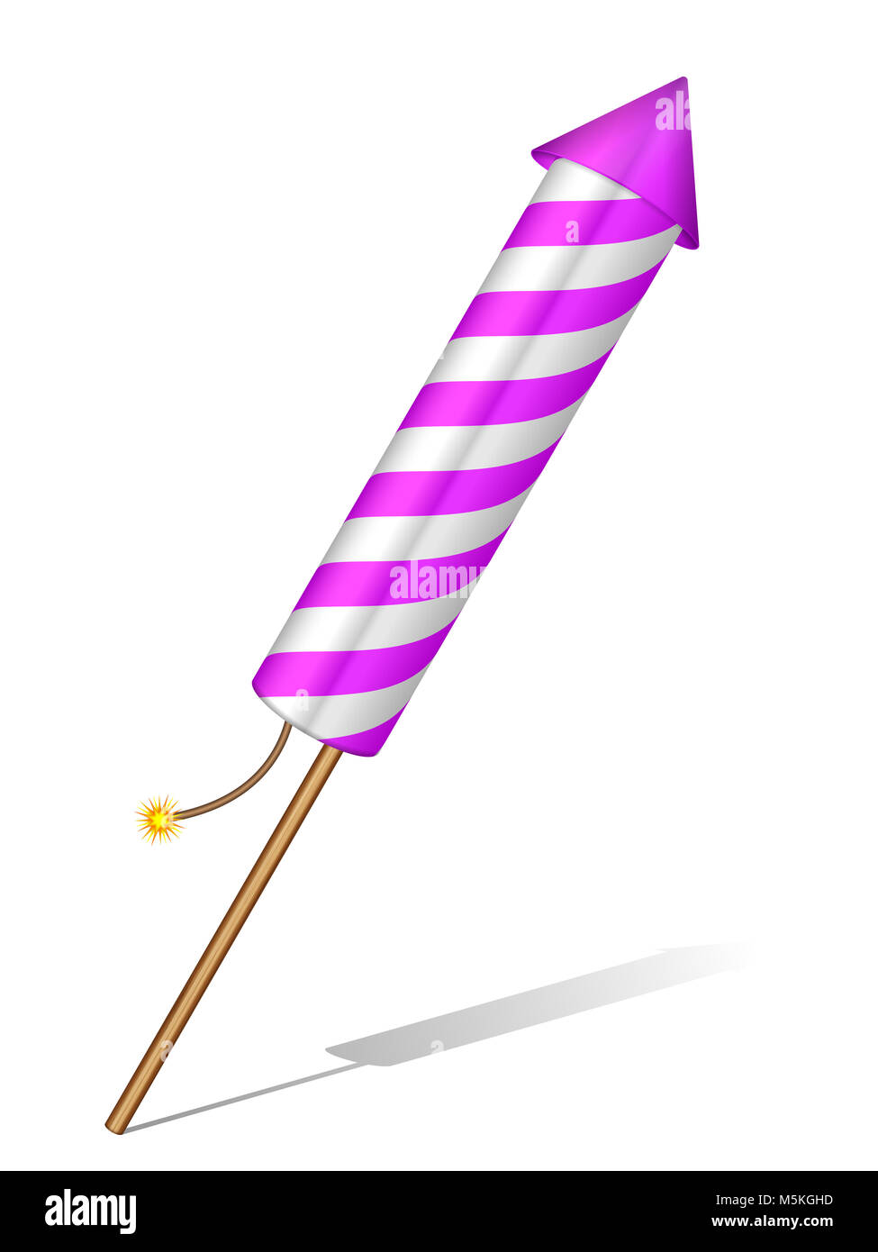 Firework rocket Cut Out Stock Images & Pictures - Alamy