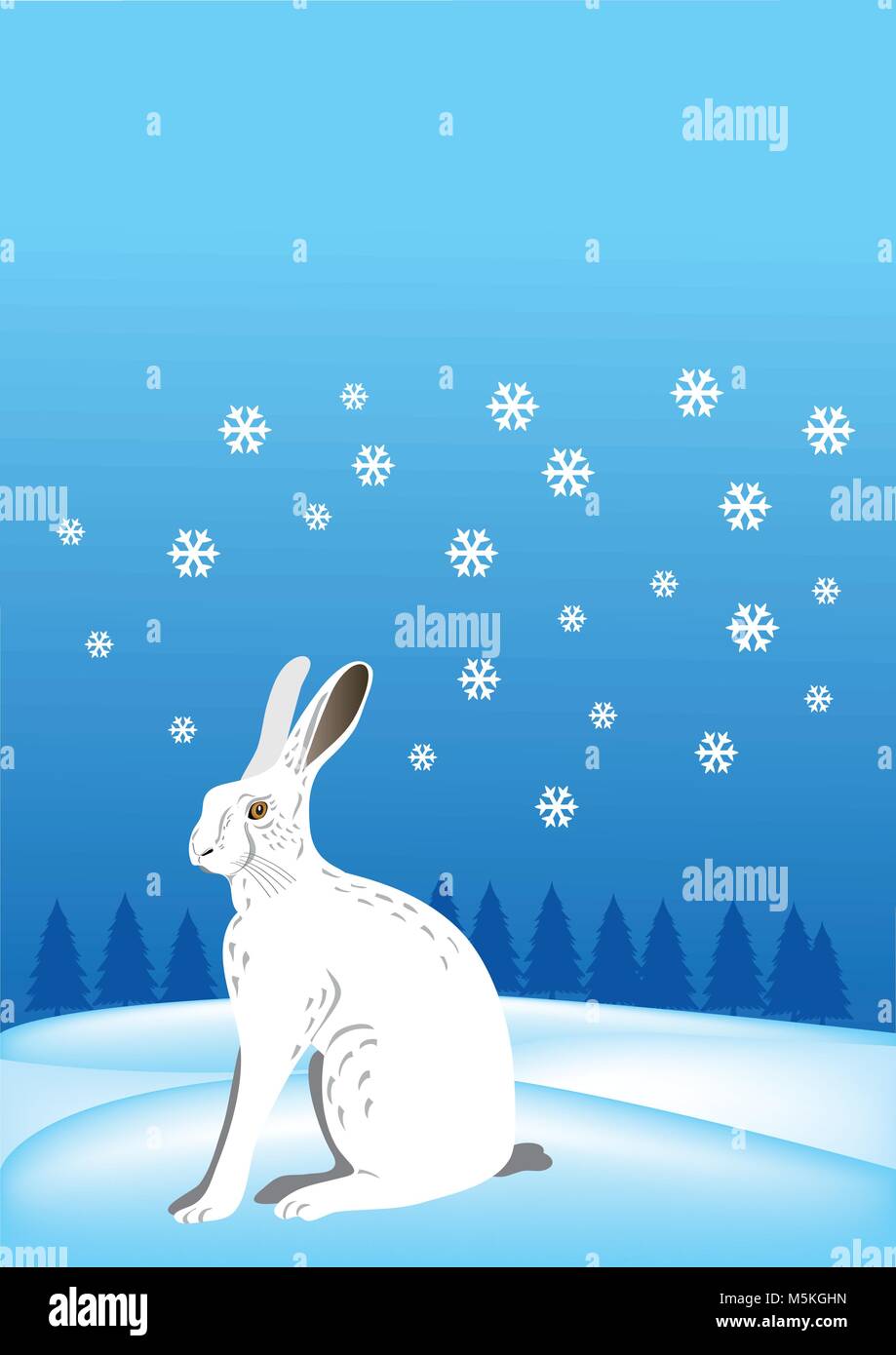 Field trees snow Stock Vector Images - Alamy