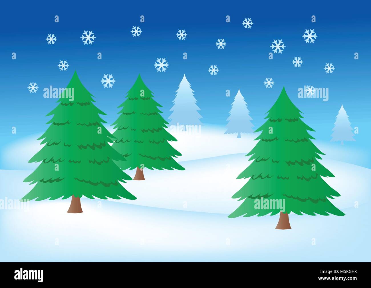 Trees in ice Stock Vector Images - Alamy