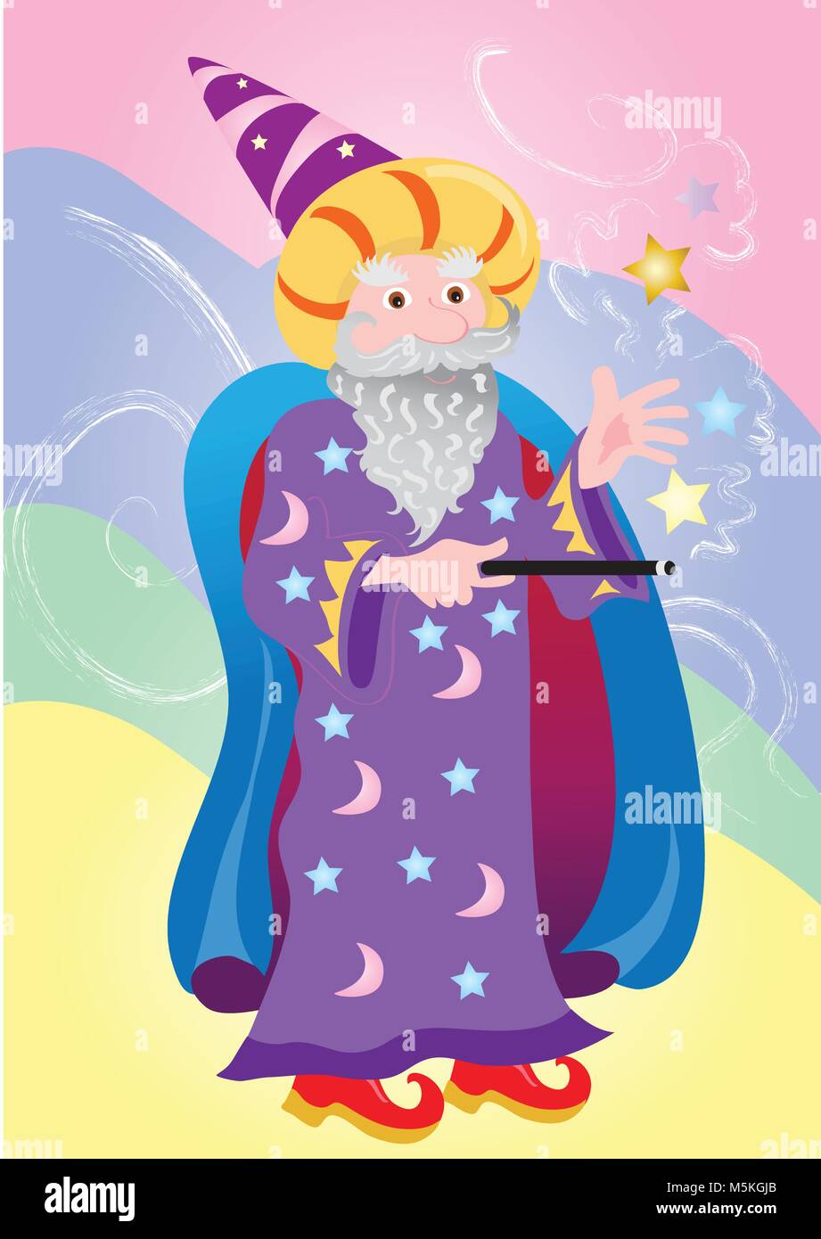 Cartoon wizard hi-res stock photography and images - Alamy