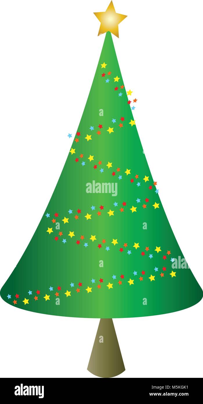 Stylized Christmas tree Stock Vector Image & Art - Alamy