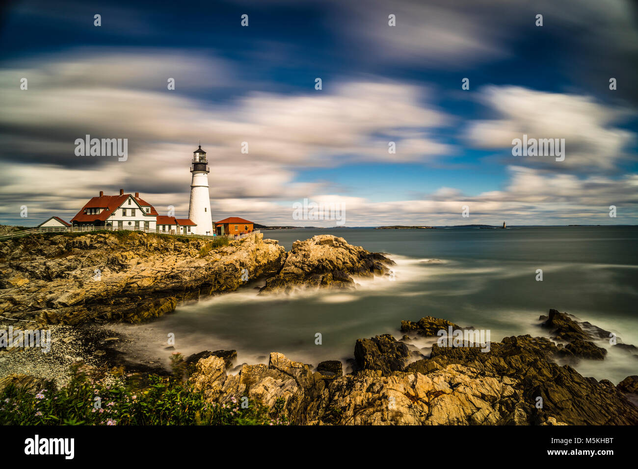 Portland Head Light Cape Elizabeth, Maine, USA Stock Photo - Alamy