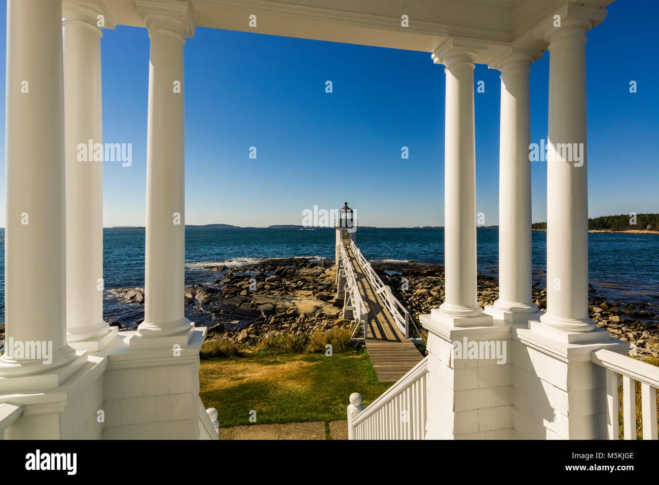 Marshall Point Light Port Clyde, Maine, USA Stock Photo - Alamy