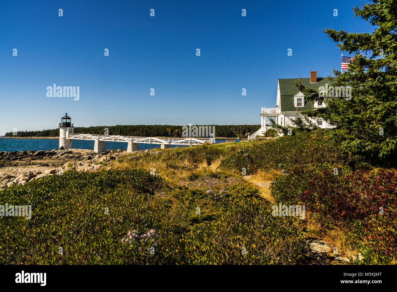 Marshall Point Light Port Clyde, Maine, USA Stock Photo - Alamy
