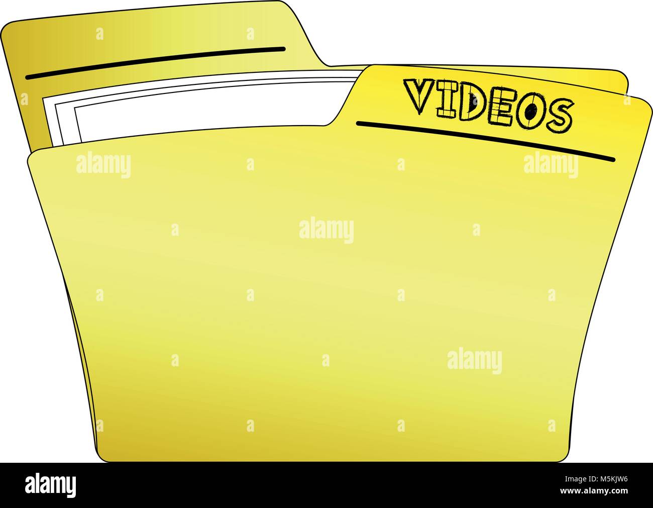 Icon Videos Folder - Vector Stock Vector Image & Art - Alamy