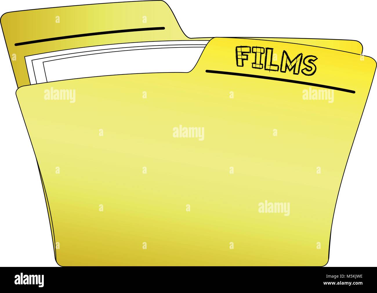 Movie folder Stock Vector Images - Alamy