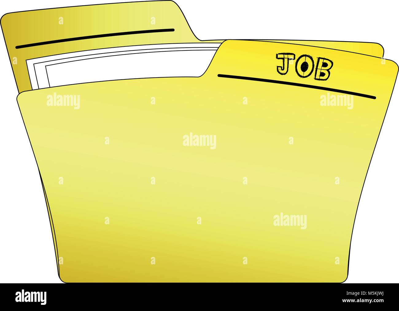 Icon Job Folder - Vector Stock Vector Image & Art - Alamy