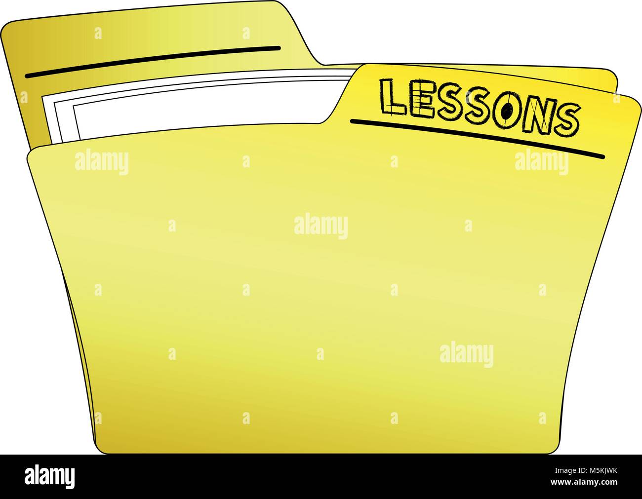 Icon Lessons Folder - Vector Stock Vector Image & Art - Alamy