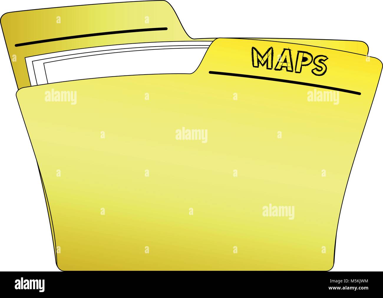 Icon Maps Folder - Vector Stock Vector Image & Art - Alamy