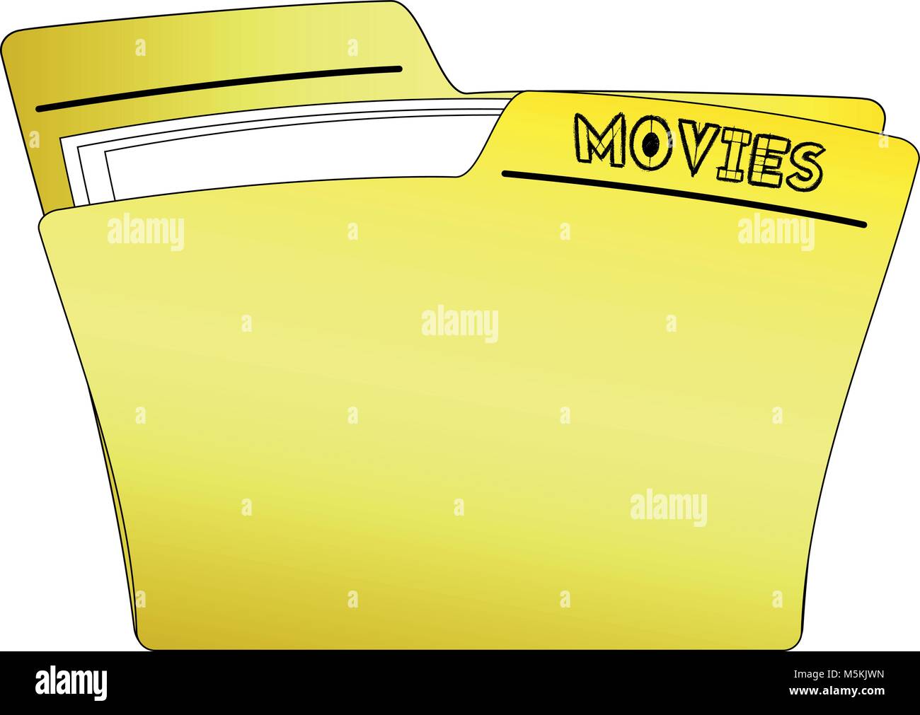 Icon Movies Folder - Vector Stock Vector Image & Art - Alamy