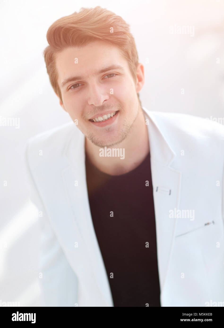 Intense man close up portrait Stock Photo - Alamy