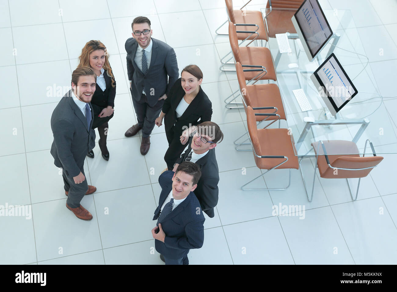 Successful team top view hi-res stock photography and images - Alamy