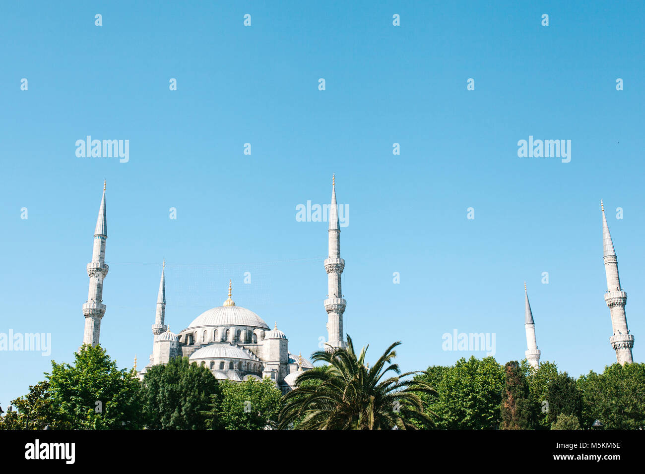 The famous Blue Mosque in Istanbul is also called Sultanahmet. Turkey ...