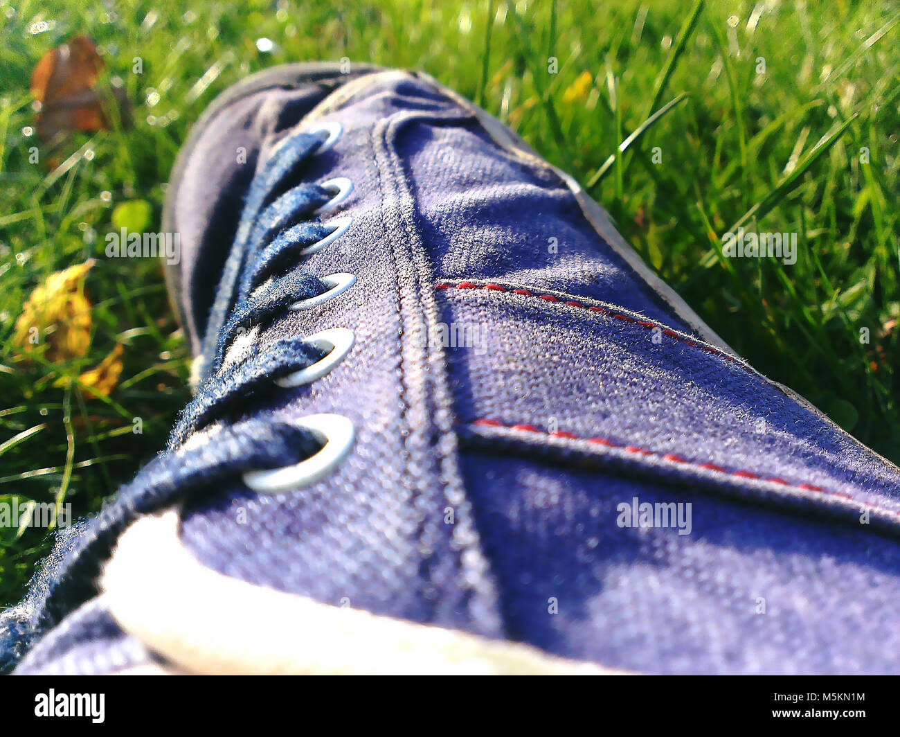 Jeans shoes with denim. The shoes are made of jeans Stock Photo - Alamy