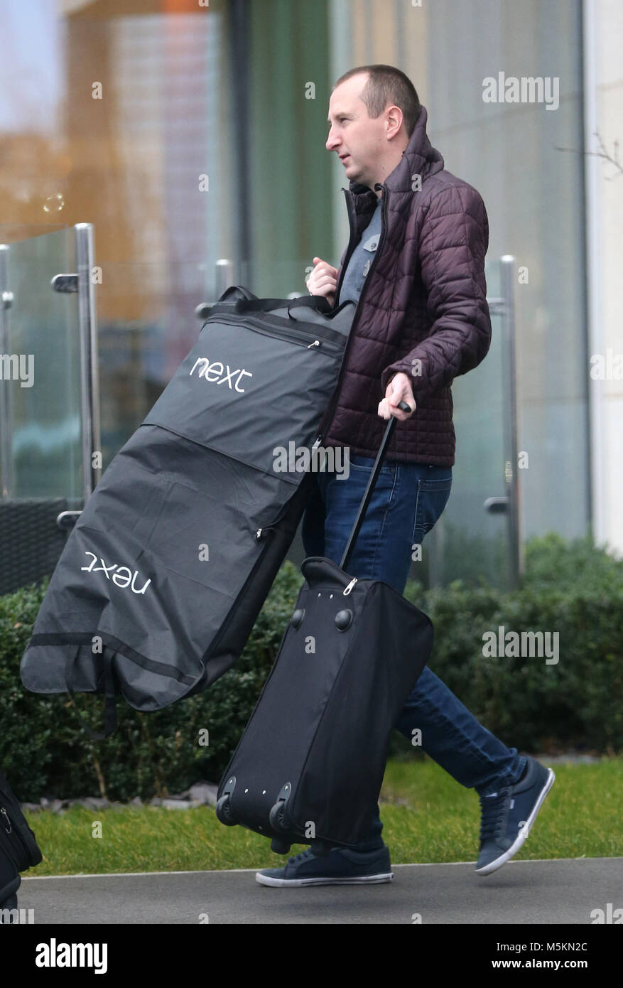 Celebrities seen leaving the InterContinental O2 Hotel after the ...