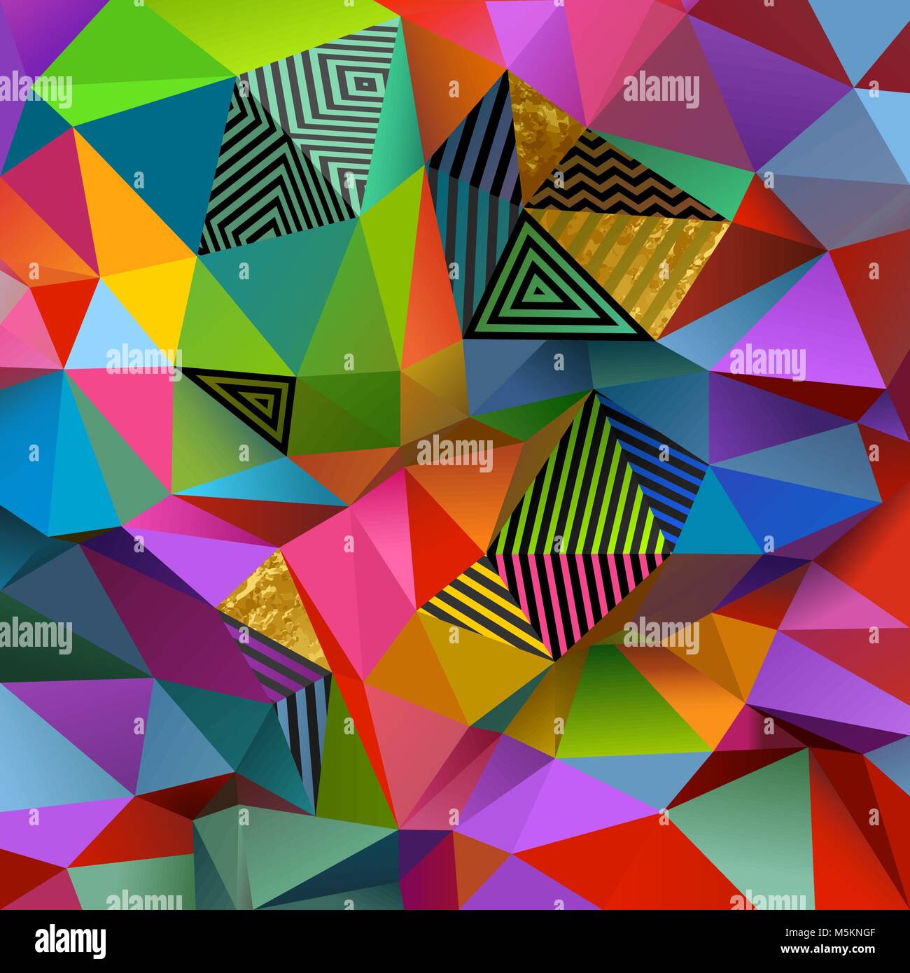 Abstract colorful low poly background in 3d, eps10 vector Stock Vector ...