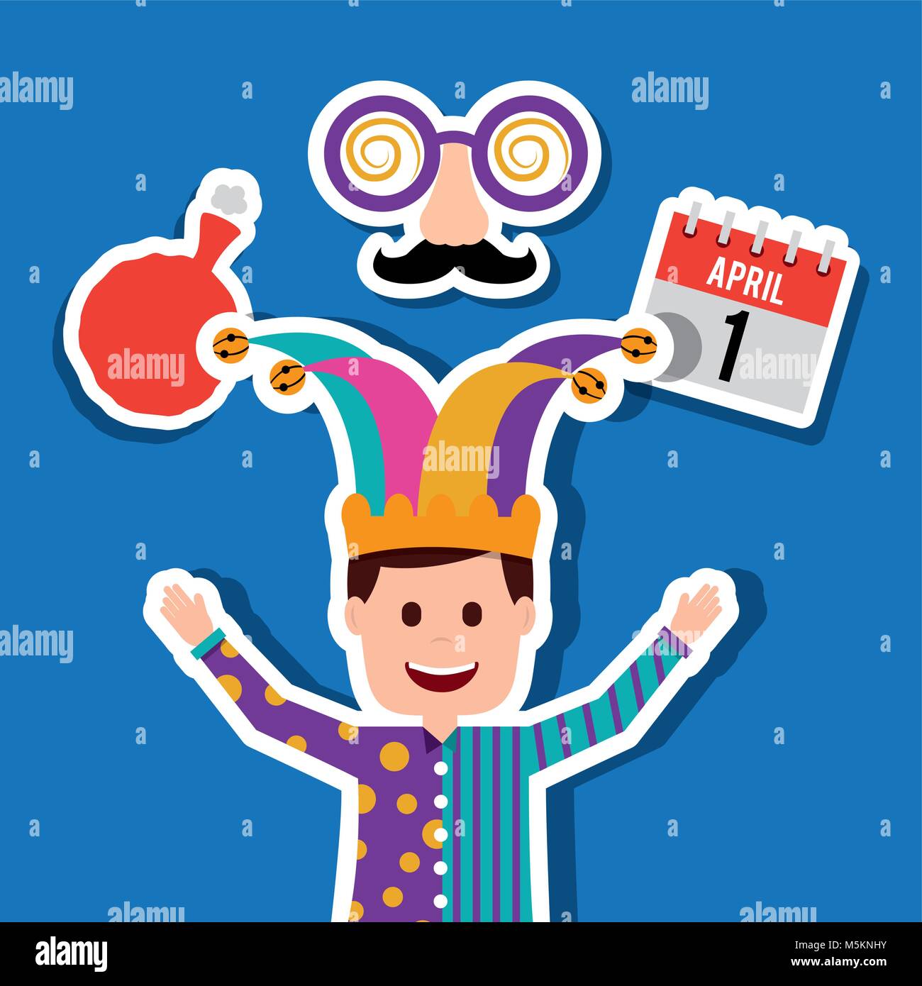 Man in clown mask Stock Vector Images - Alamy