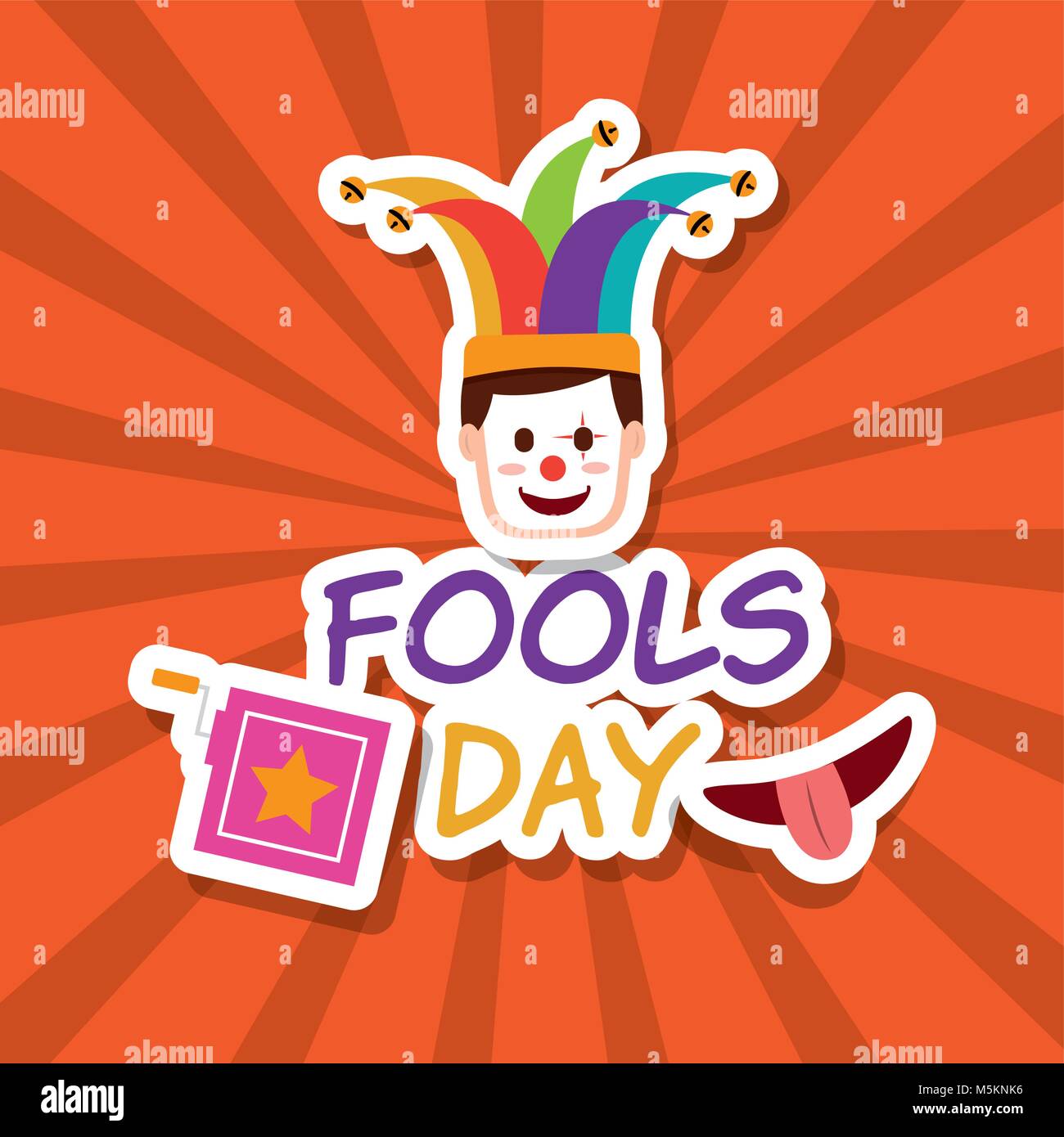 fools day greeting card Stock Vector Image & Art - Alamy