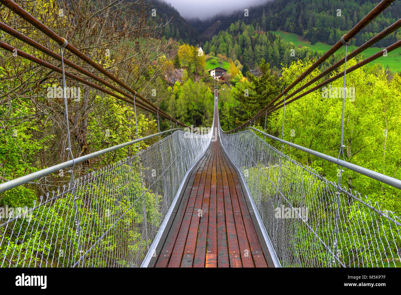Bridge in swiss alps hi-res stock photography and images - Alamy
