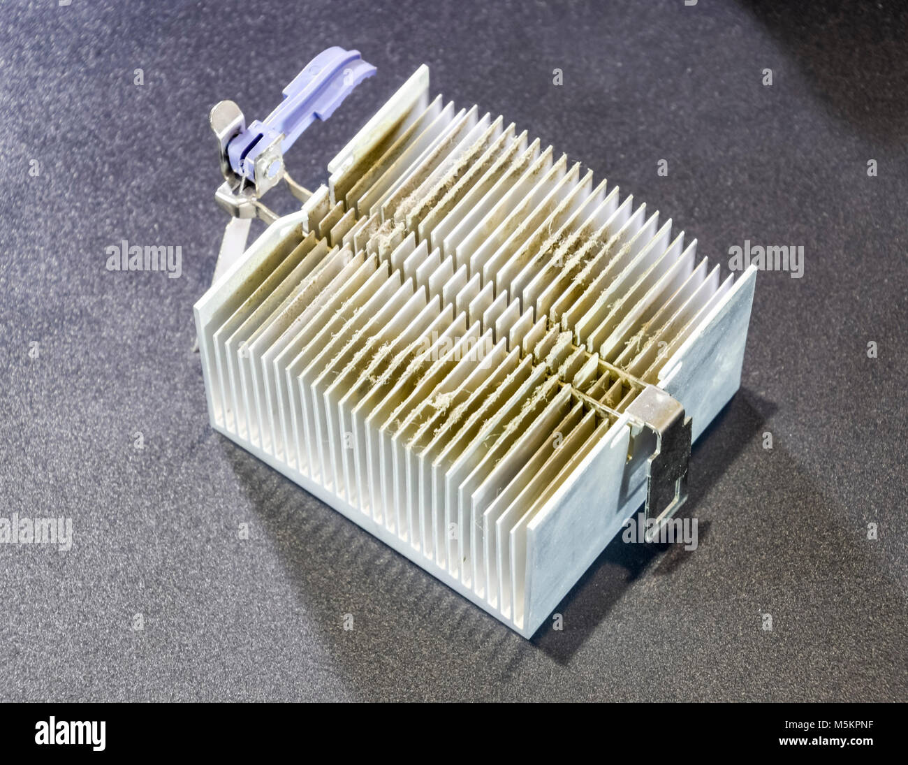 Dirty dusty radiator computer processor. Details of the computer's ...