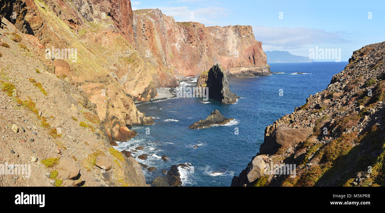 Sunny summer day. Hight mountains near ocean coasts Stock Photo - Alamy