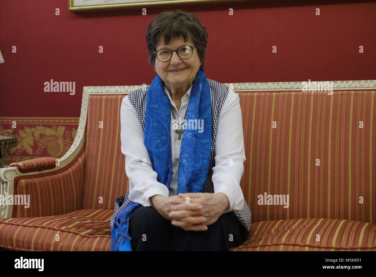 Helen Prejean attends a presentation for the 'Dead Man Walking' opera ...