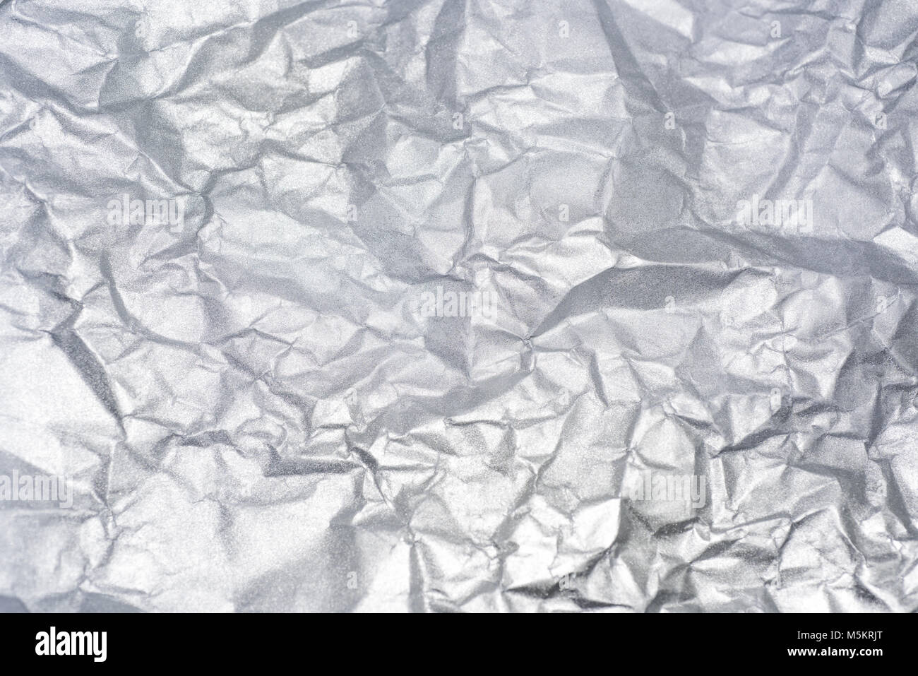 Abstract background of wrinkled foil. Metal silver texture Stock Photo ...