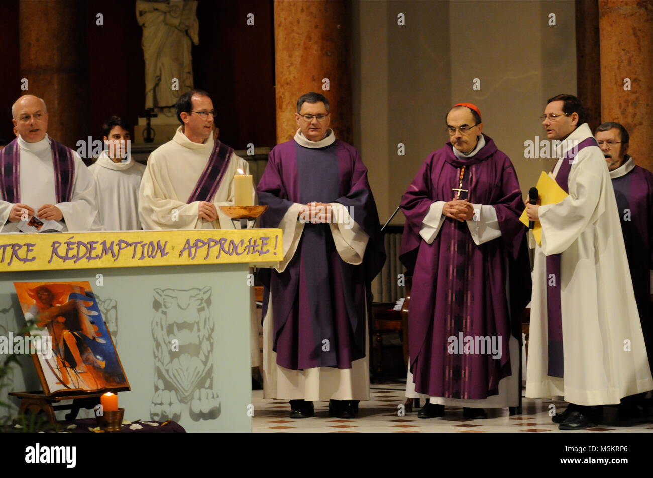 Archbishop Philippe Barbarin attend ceremony held for the 450th ...