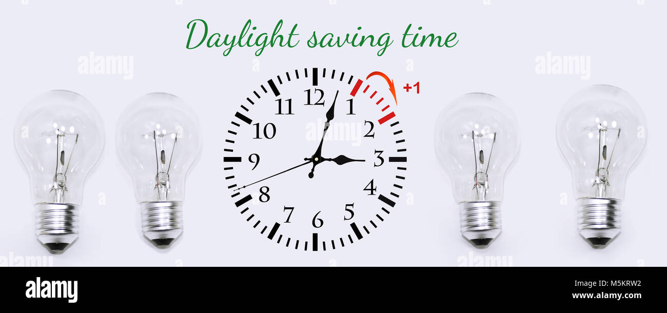 Daylight Saving Time. DST. Wall Clock going to winter time. Turn time ...