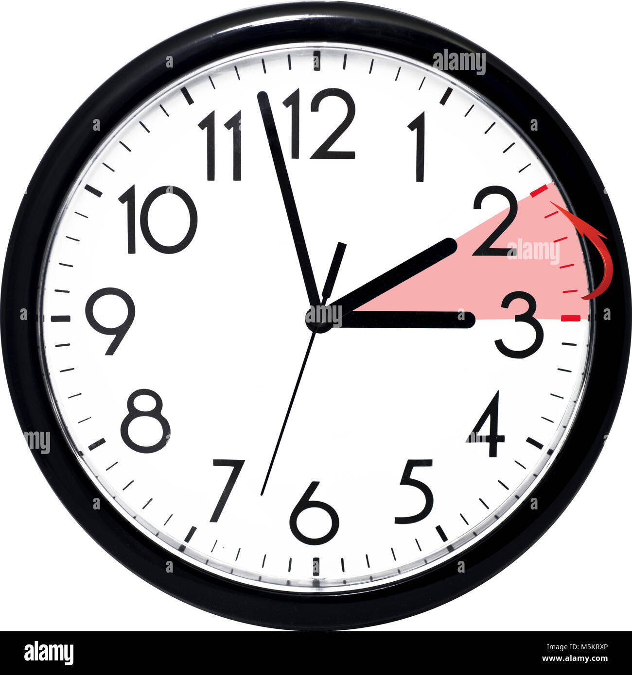 Daylight Saving Time. DST. Wall Clock going to winter time. Turn time ...
