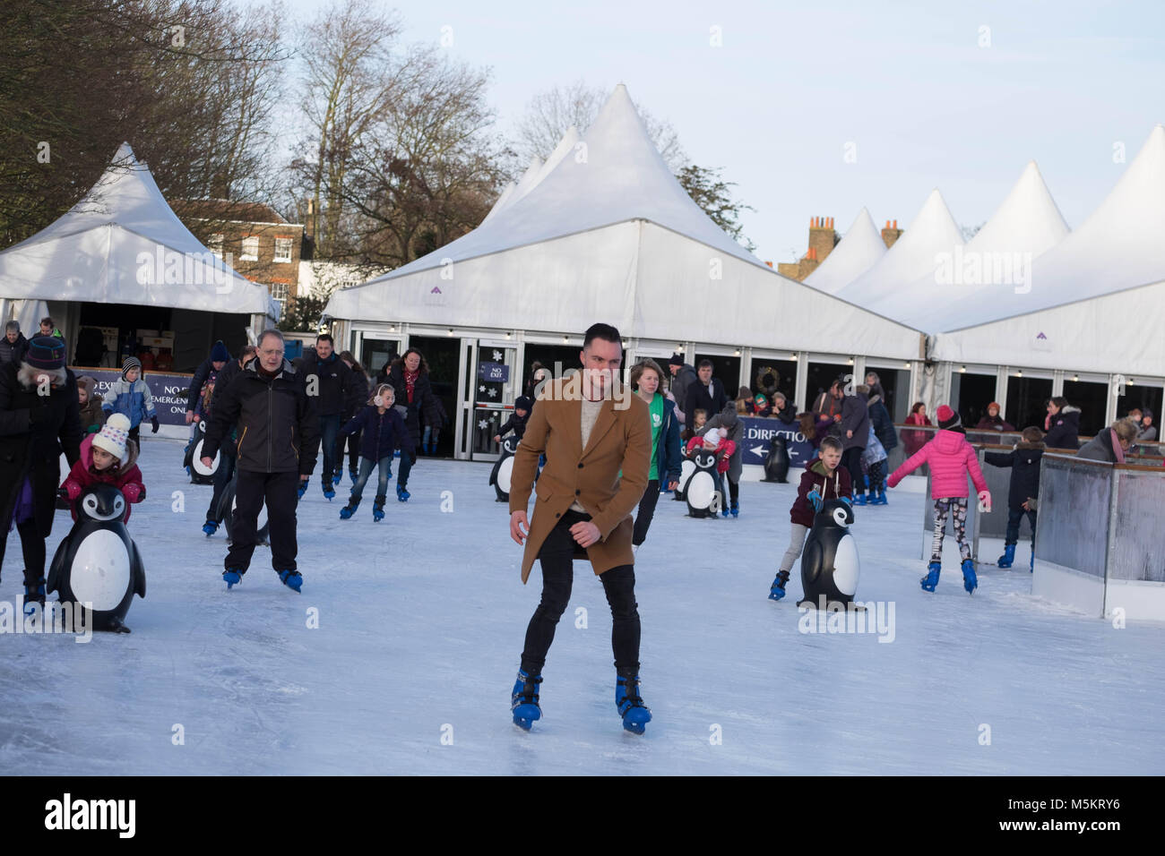 ice skating at hampton court Stock Photo - Alamy