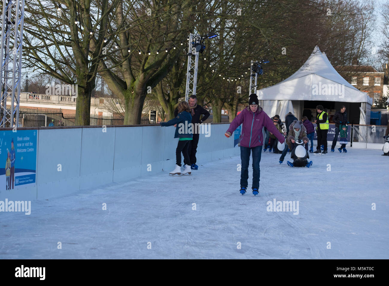 ice skating at hampton court Stock Photo - Alamy