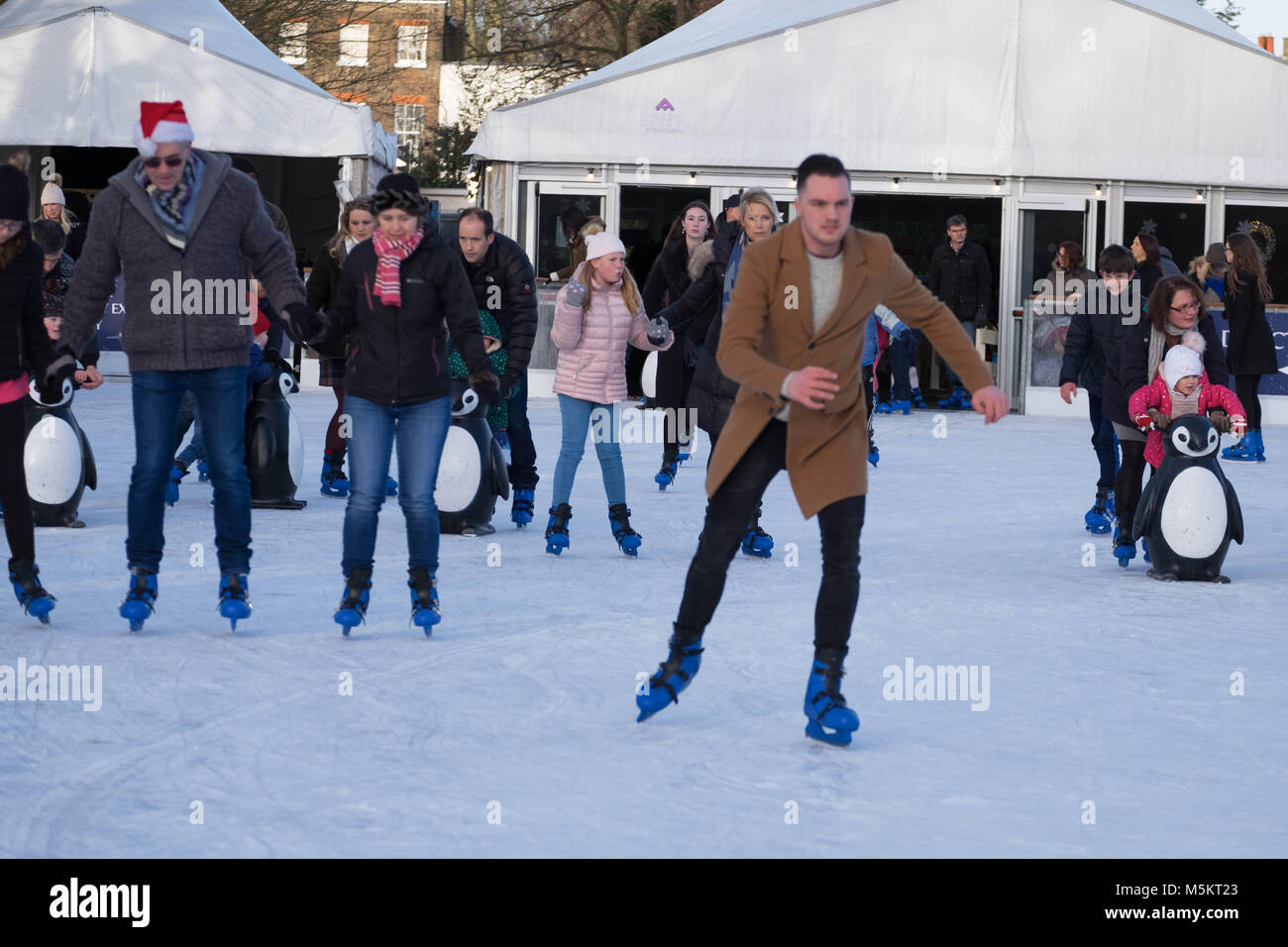 ice skating at hampton court Stock Photo - Alamy