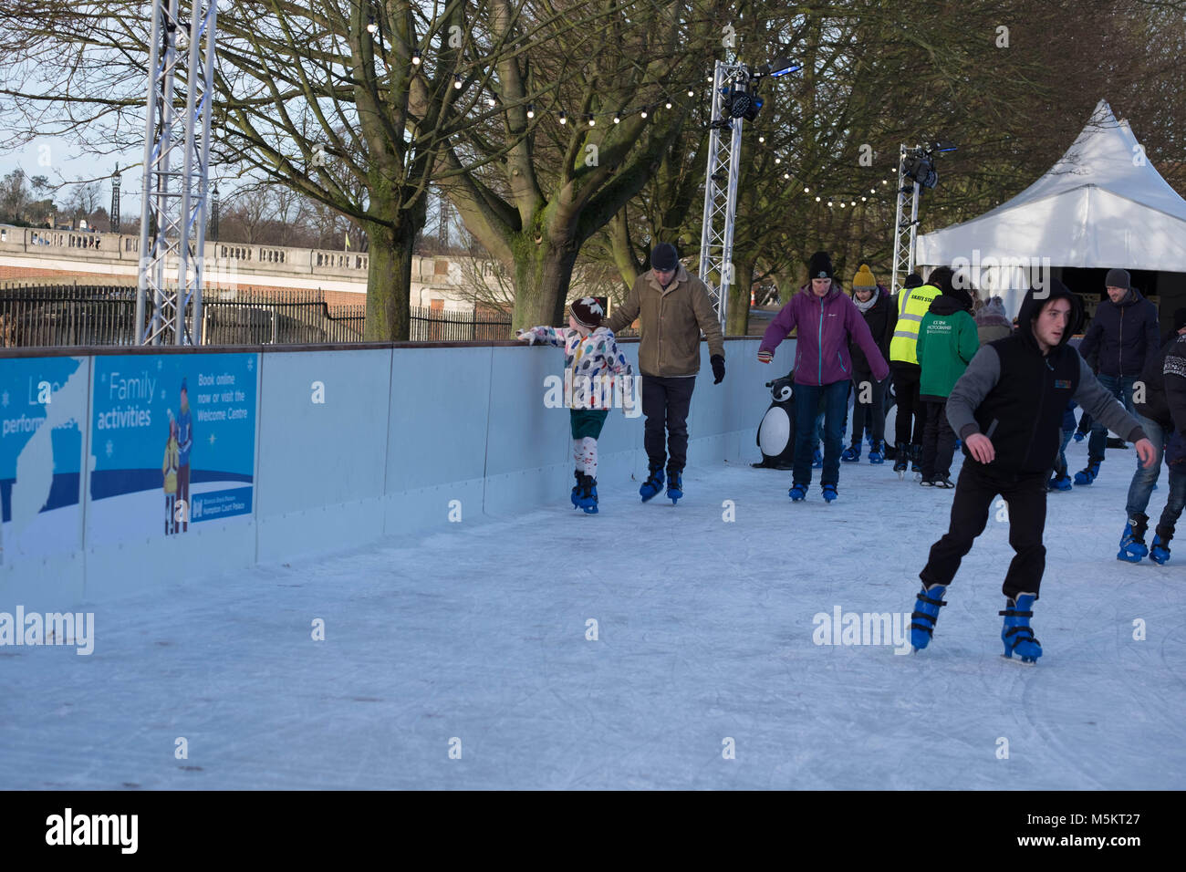 ice skating at hampton court Stock Photo - Alamy