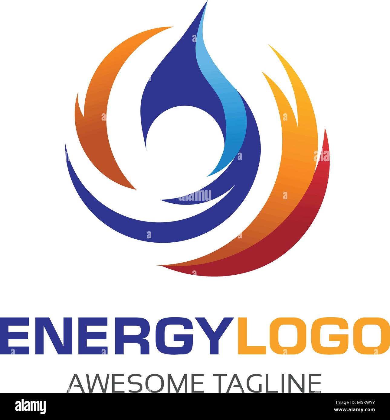 elegant and modern concept of oil and gas energy illustrator logo ...