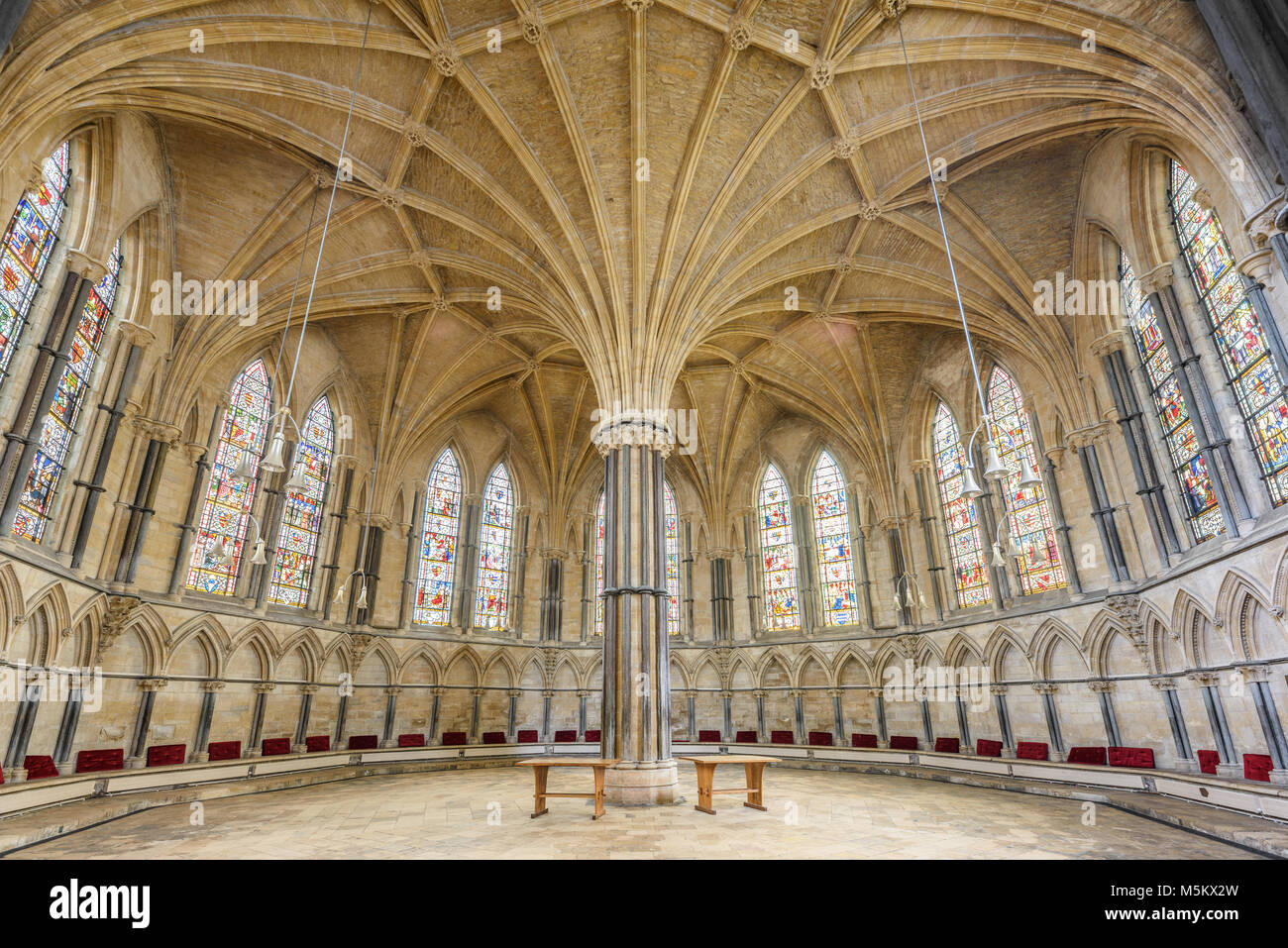 The chapter house at the medieval christian cathedral built by the ...