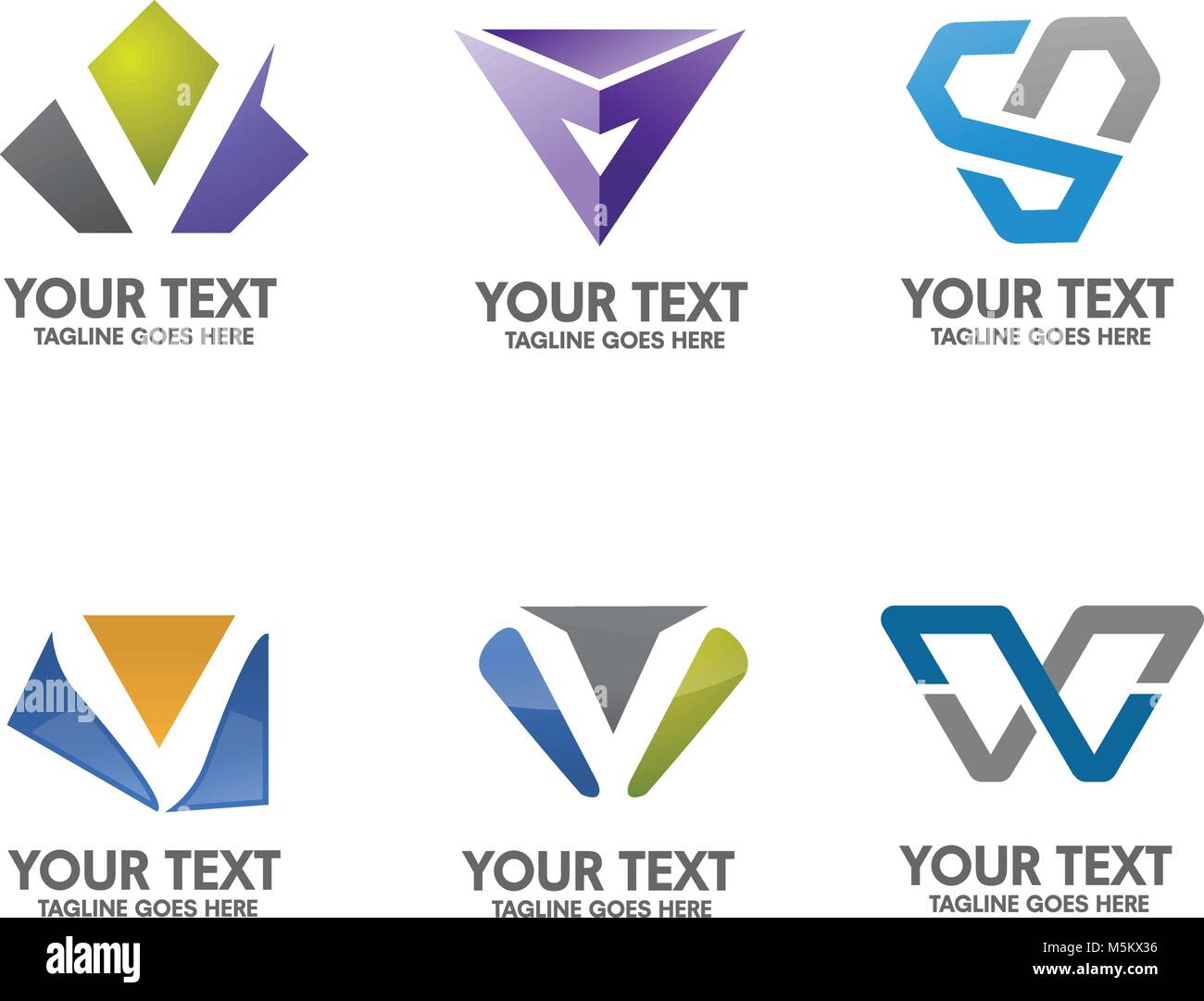 Simple and elegant Alphabetical Logo Design Concepts Letter v vector ...