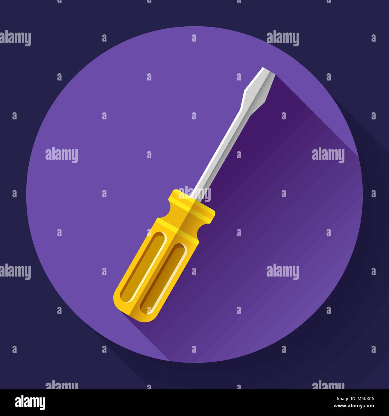 Flat screwdriver icon hi-res stock photography and images - Alamy