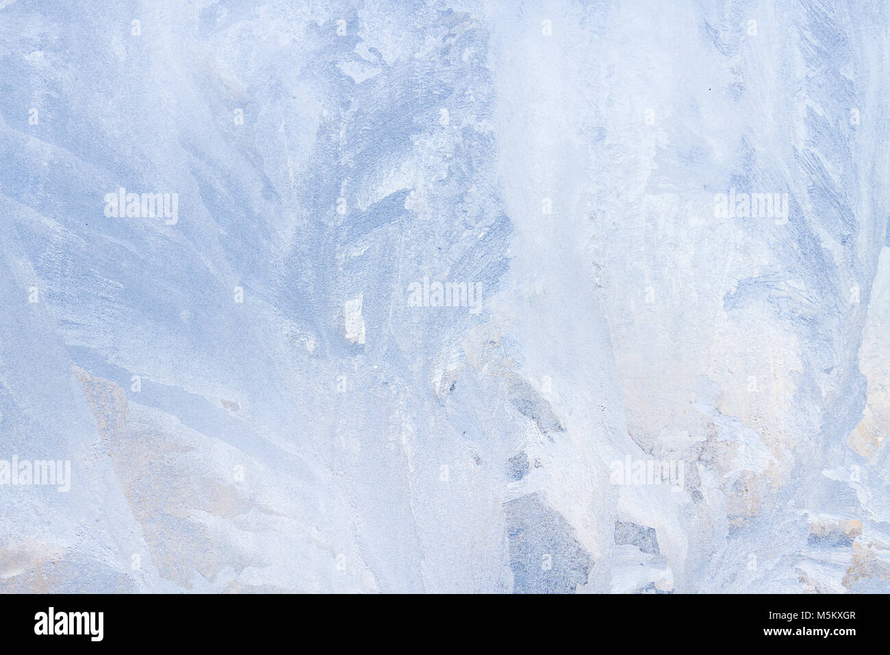 Winter frosty patterns on the frozen ice window Stock Photo - Alamy