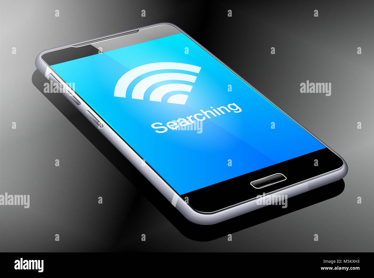Phone Searching Wifi Signal, 3D illustration Stock Photo - Alamy